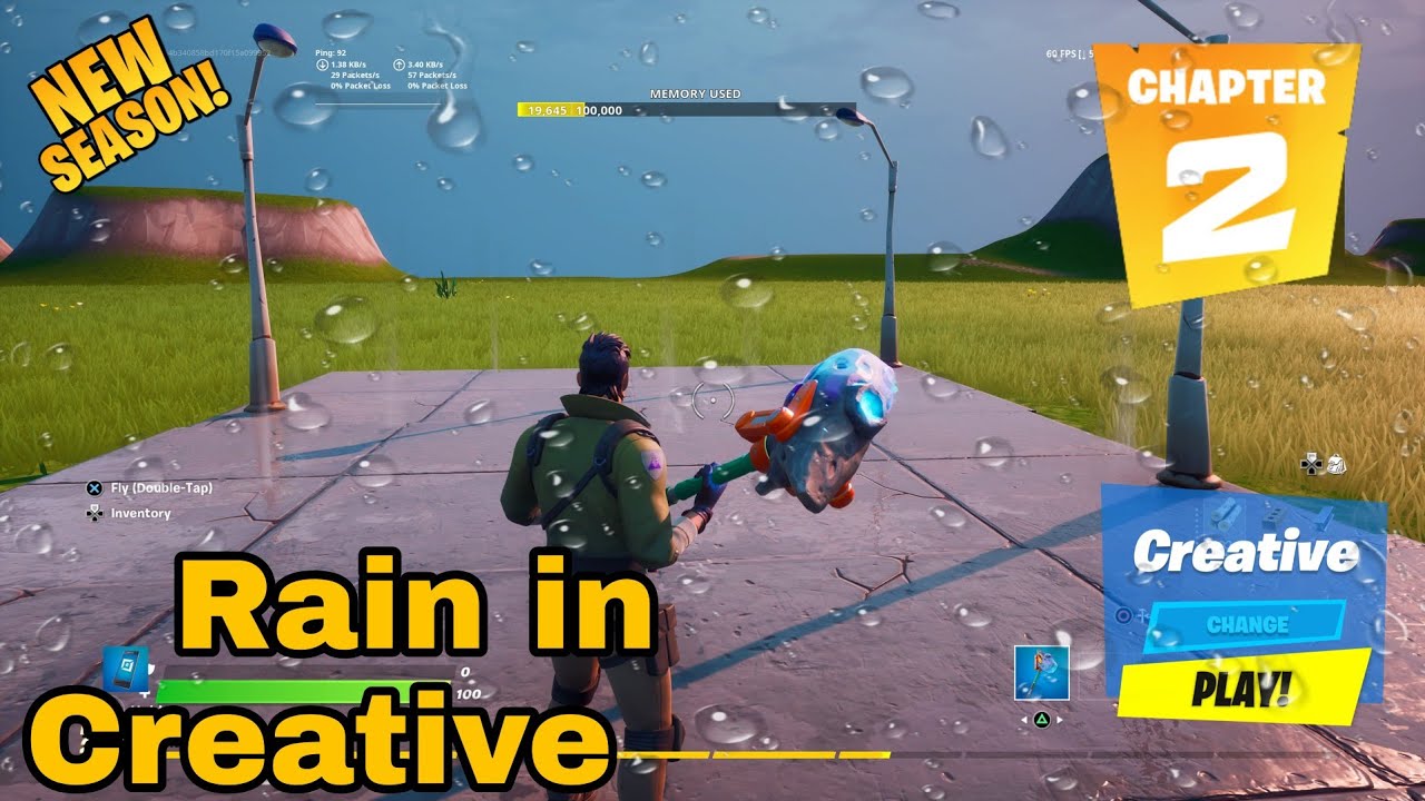 Fortnite How to Make Rain 🌧 In Fortnite Creative Mod Season 7 - YouTube