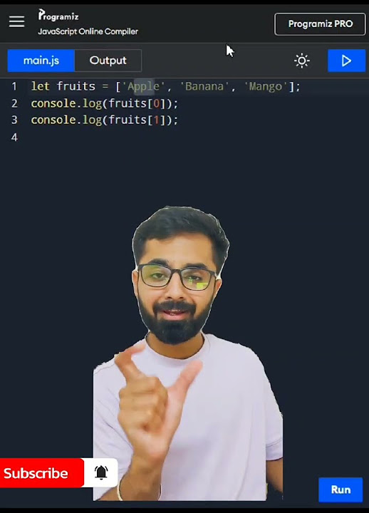 What Is Array A Programmer Breaks It Down In Simple Terms Javascript Dsa Youtube