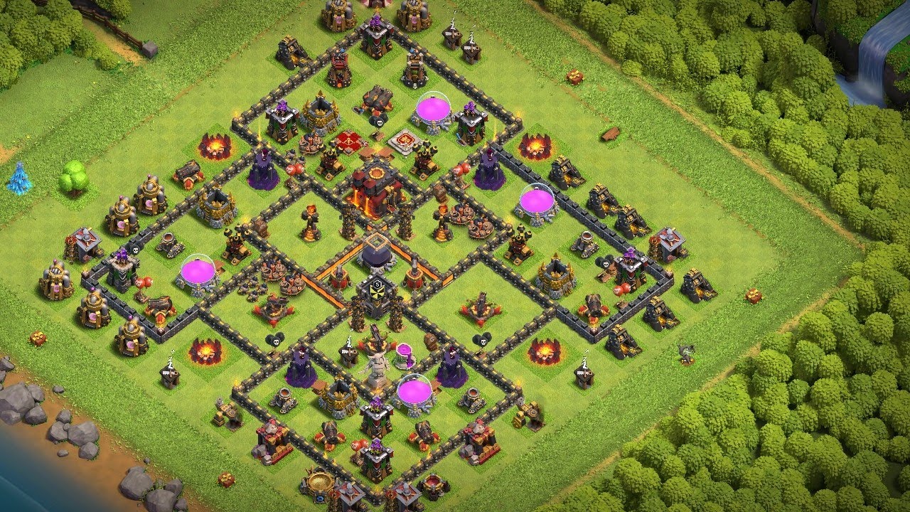 Base terkuat TH 10 || Up tropy auto lancar dan jadi sultan || - YouTube