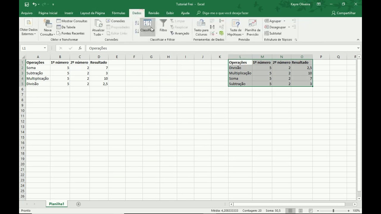 Tutorial Excel Bioestatística - YouTube