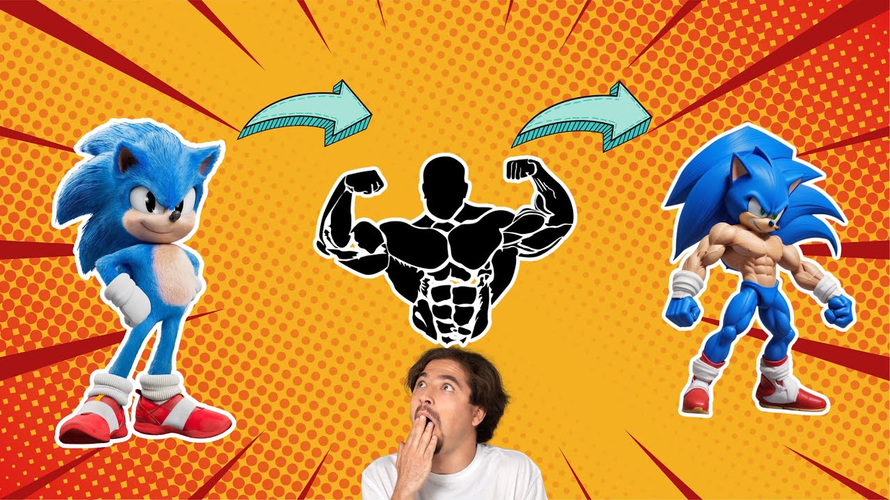 Sonic's Jaw-Dropping Transformation into a Bodybuilder! 💪 | Sonic ...