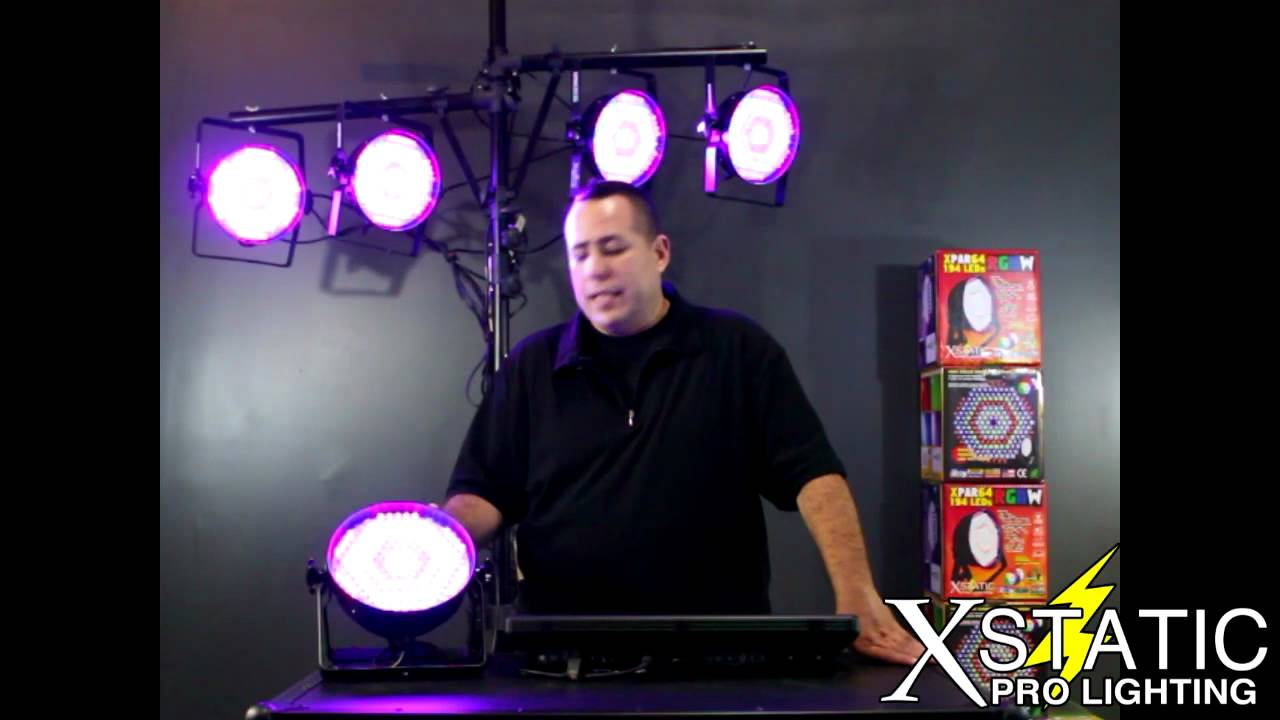 X-PAR64 Par can Xstatic Pro Lighting RGBW LED DMX Lighting Effects pro ...