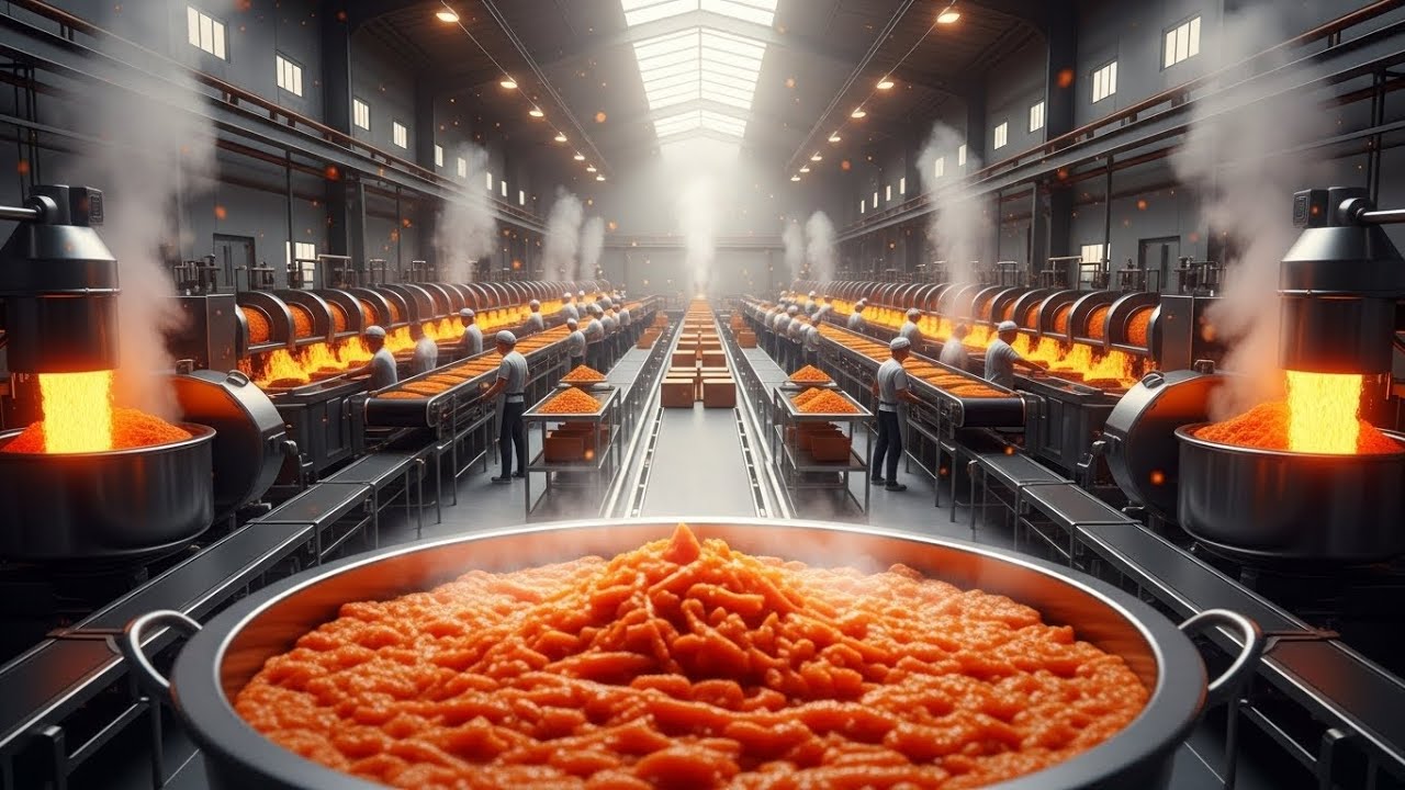 Inside a Carrot Halwa Factory: Secrets of Cooking, Packing & Delivery ...