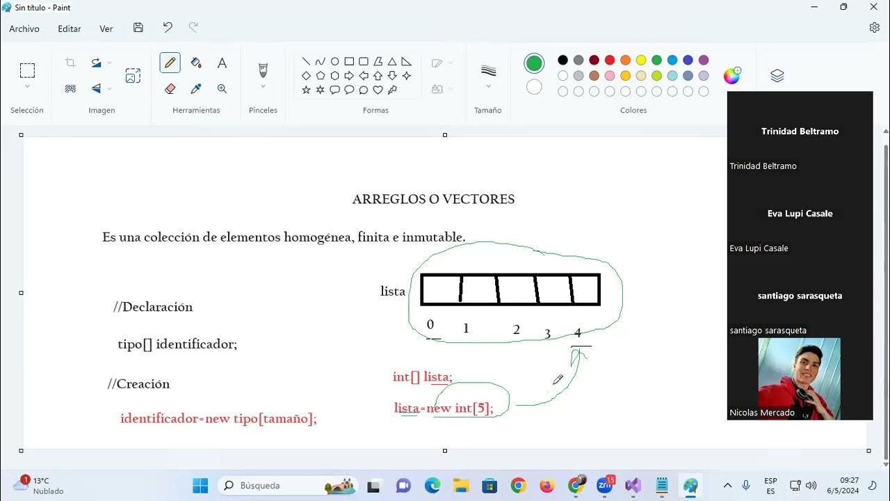 Clase 7: Arreglos unidimensionales y multidimensionales. - YouTube