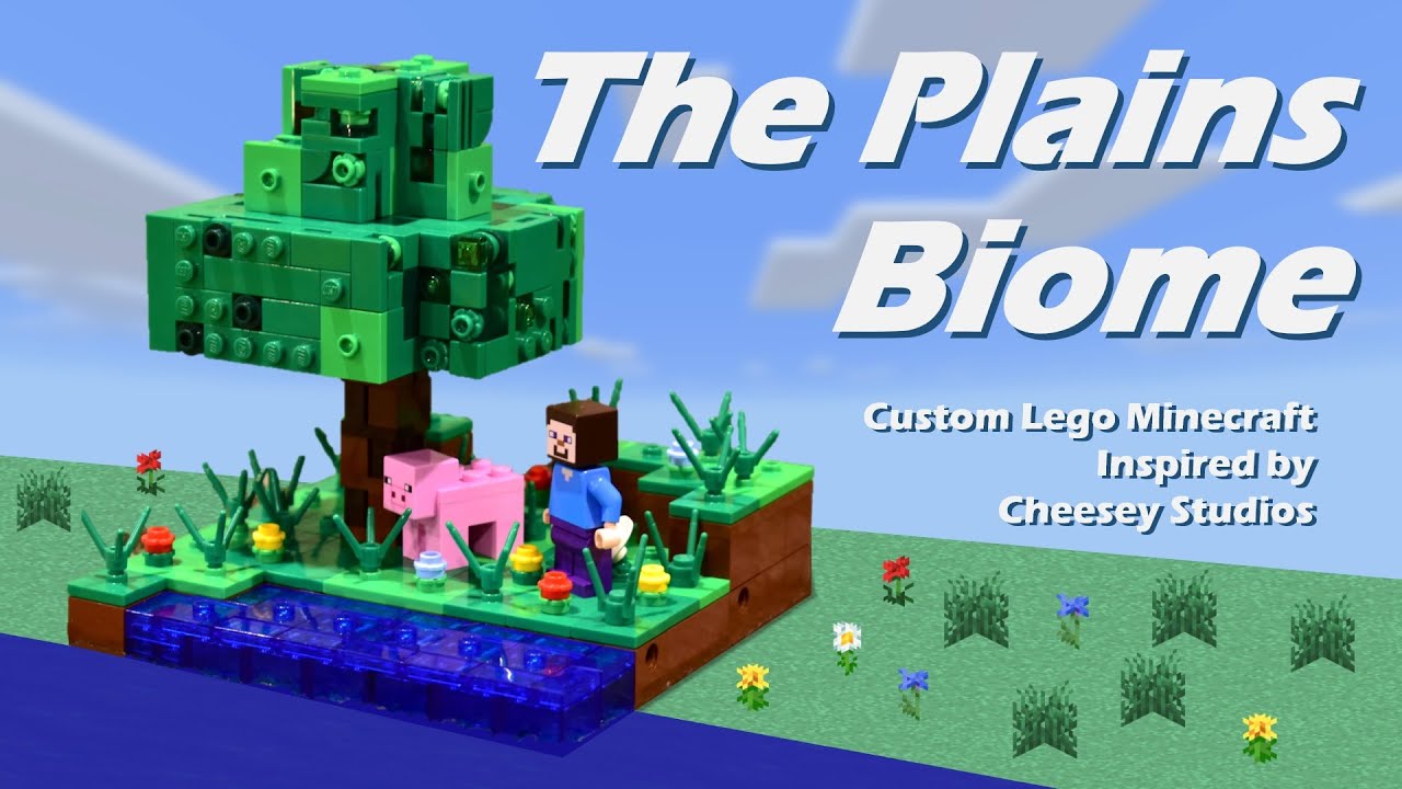 The Plains Biome | Custom Lego Minecraft MOC - YouTube