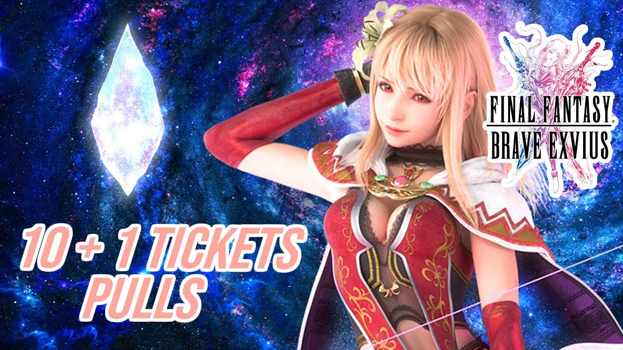 [FFBE] - 10+1 Tickets Summons and CG Fina Banner Pull - Final Fantasy Brave Exvius. - YouTube