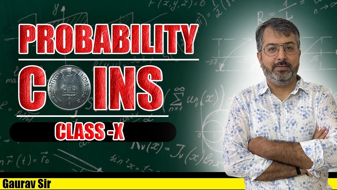Probability class 10 |when coins are tossed | Outcomes when one / two ...