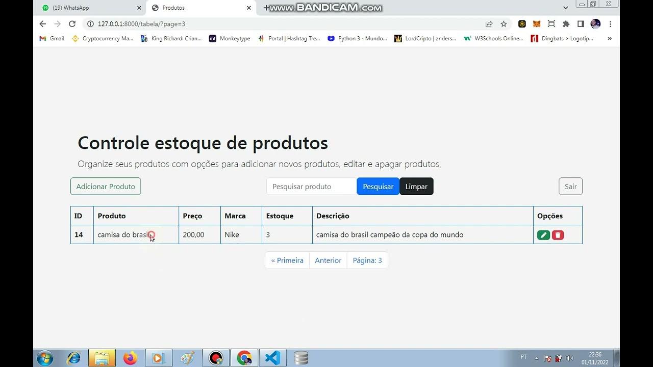 Controle de estoque python e Django - YouTube
