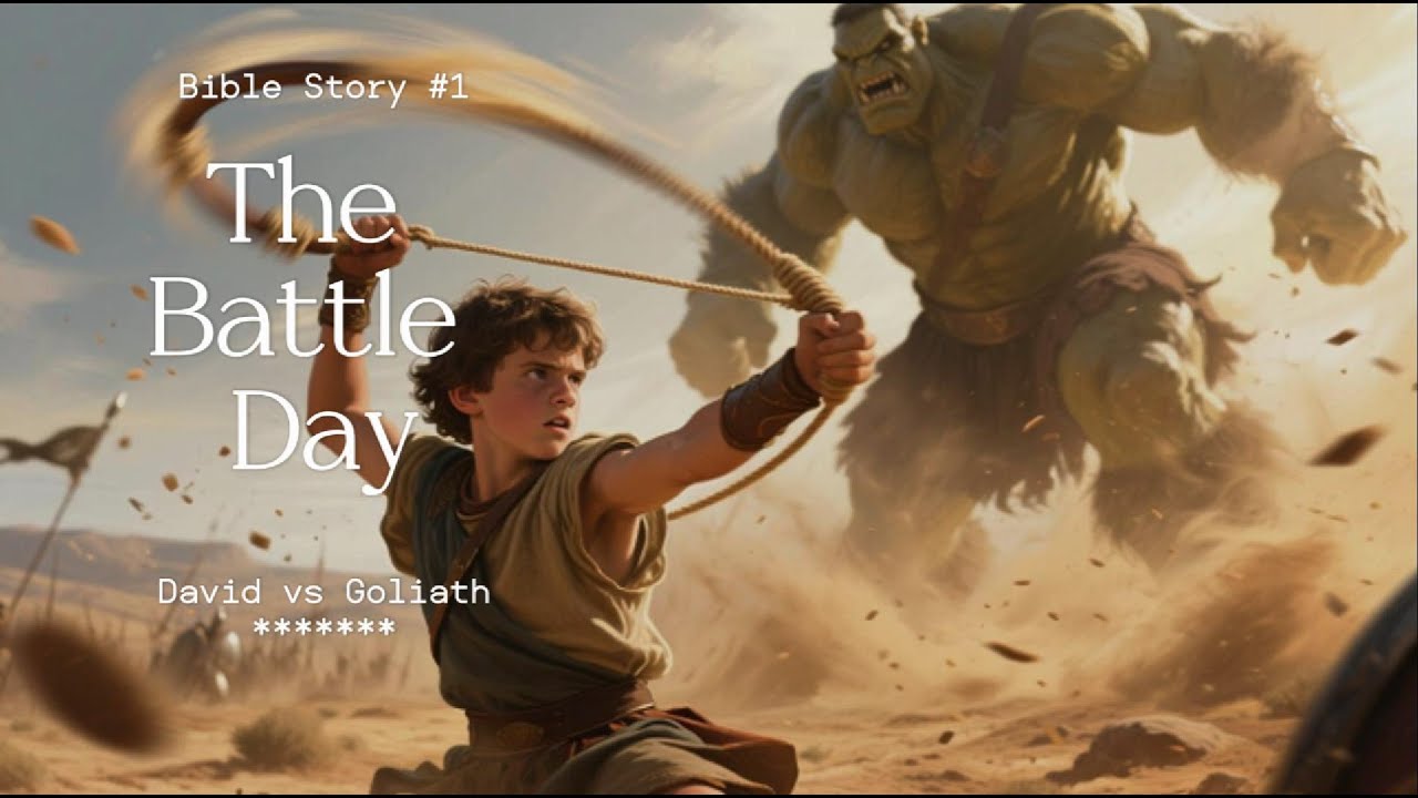 David vs Goliath | The Battle Day | Bible Story #1 - YouTube