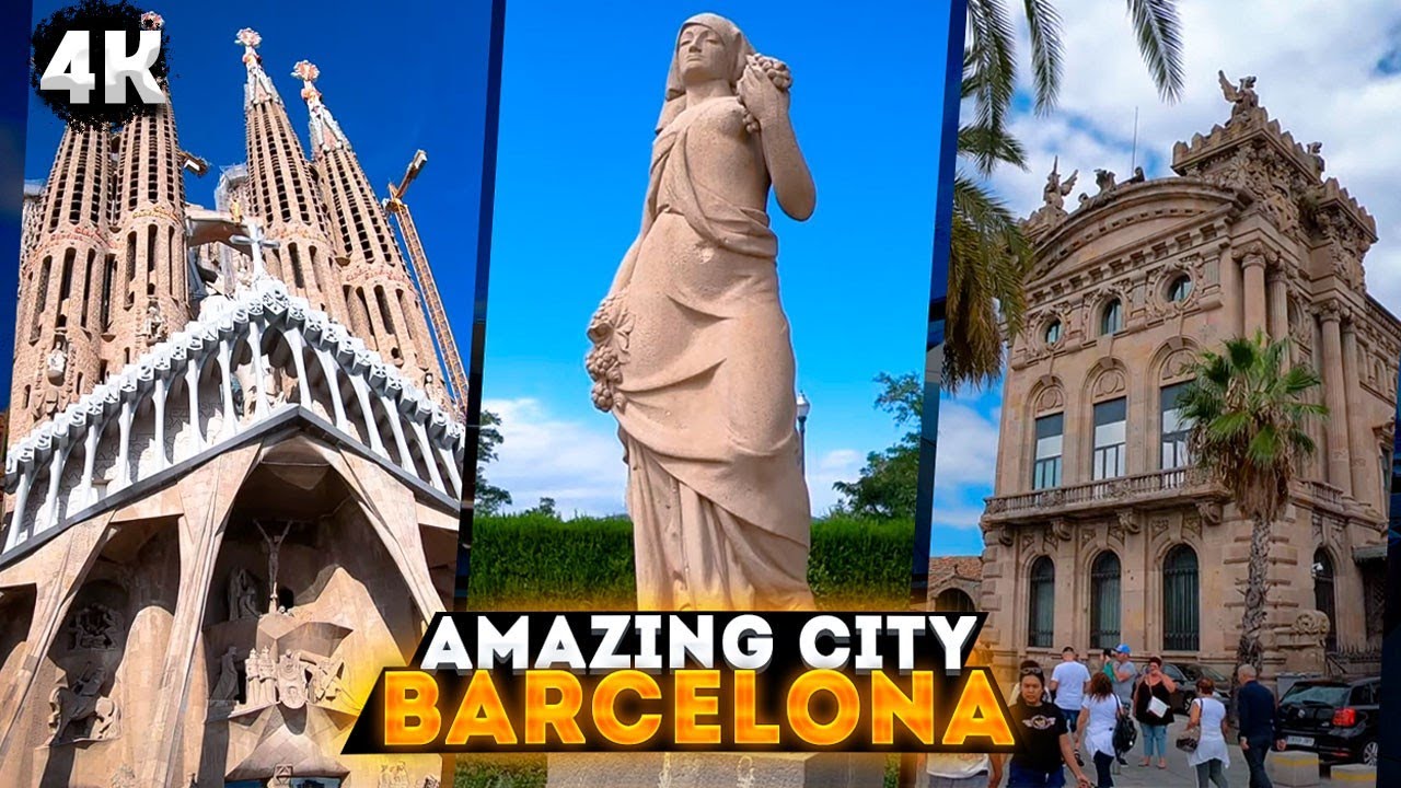 Amazing city in 4K Barcelona - YouTube