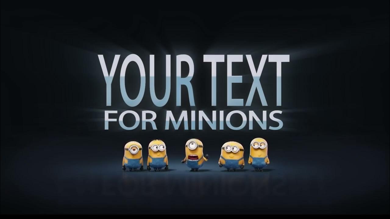 Minions Intro Template (After Effects) - YouTube