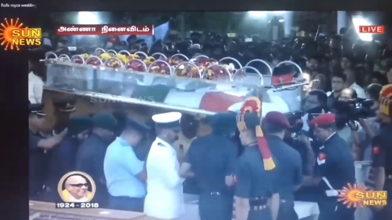 Kalaignar Family Tribute to his final death in merina | Live News ...