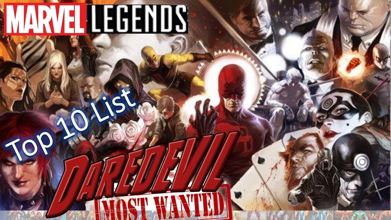 Top 10 Most Wanted Daredevil Marvel Legends - YouTube
