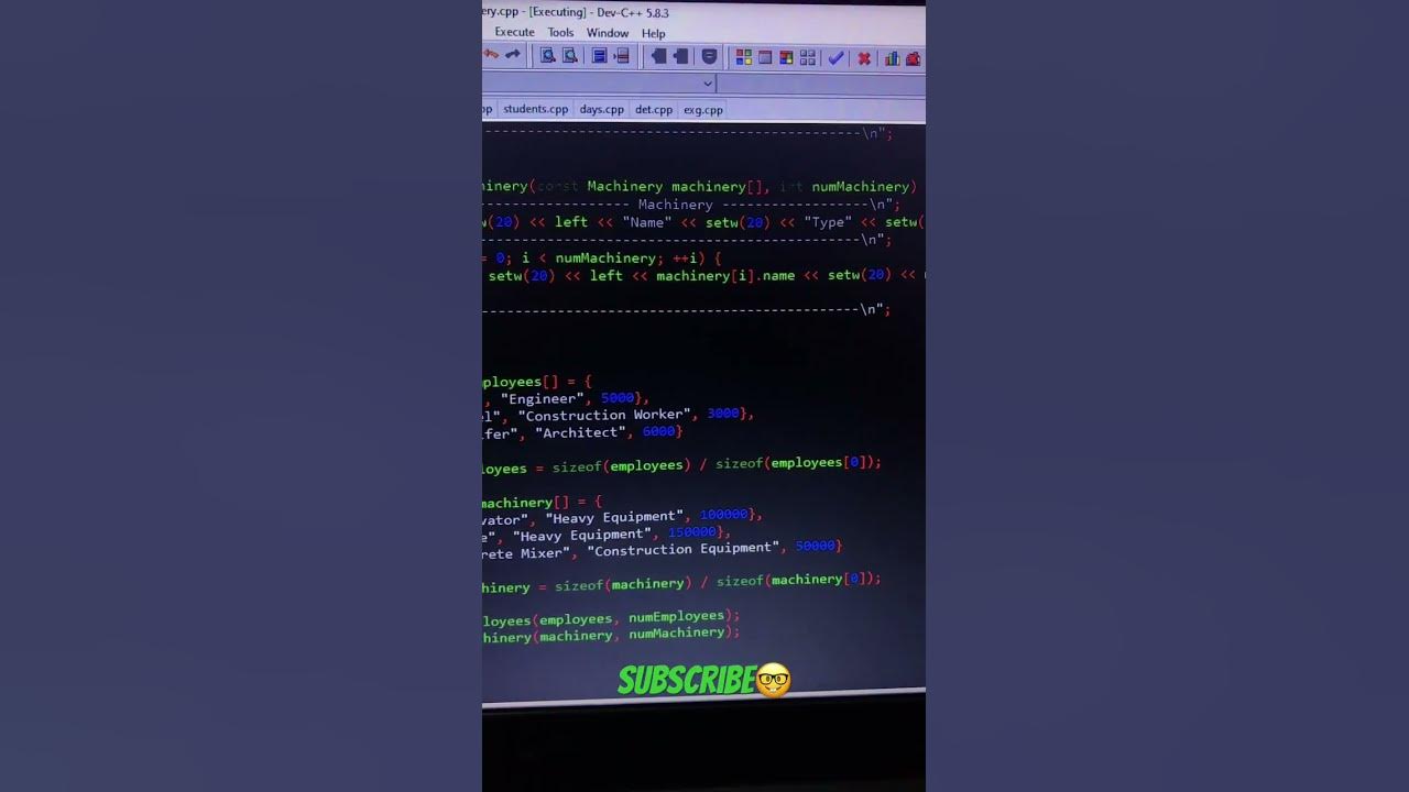 Workers In C Ide Dev C Cppprogramming Codingtime Codinglife Youtube