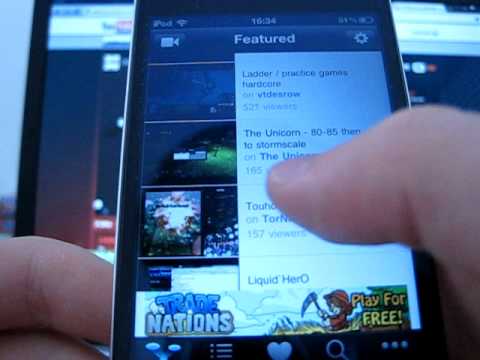 Test de justin.tv sur iphone, ipod touch ou ipad .