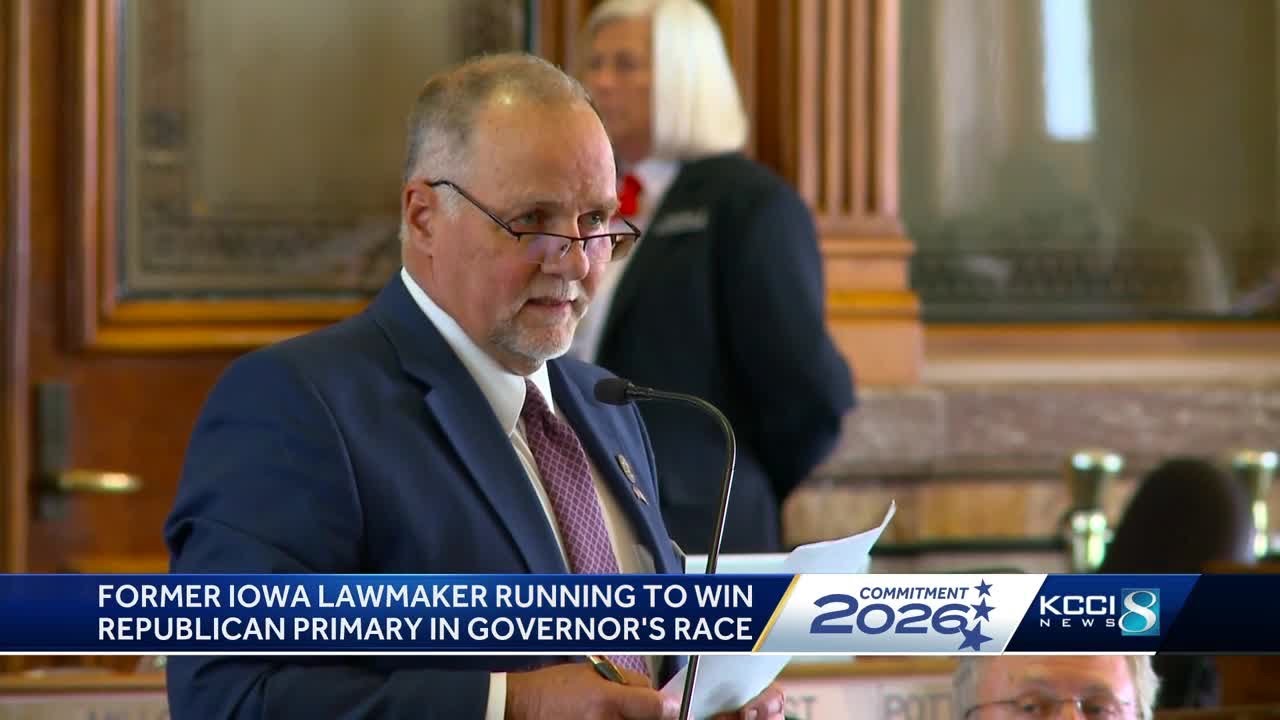 Former Iowa state representative announces run for governor - YouTube
