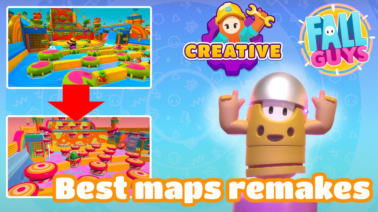 Best remakes of UNITY maps in Fall Guys! - YouTube