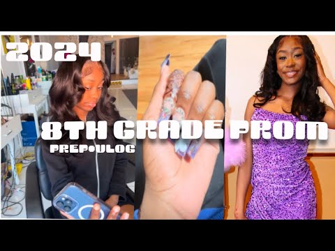8th grade prom PREP & GRWM - YouTube