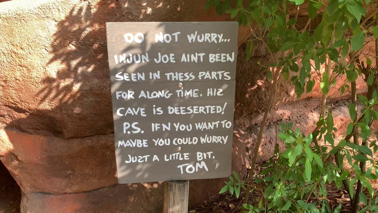 Injun Joe’s Cave Tom Sawyer Island Magic Kingdom - YouTube