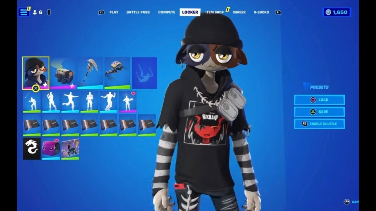 Fortnite Meow Skulls skin gameplay (chapter 3 season 4) - YouTube