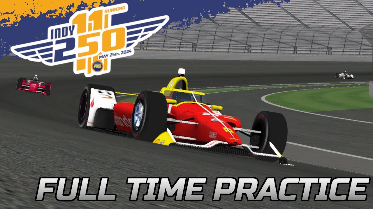 2024 NR2003 Haas IndyCar Series | Indy 250 Full Time Practice - YouTube