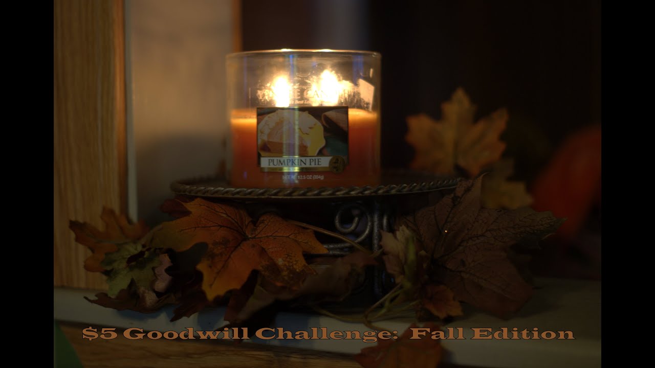 $5 Goodwill Challenge | Fall Farmhouse Decor - YouTube