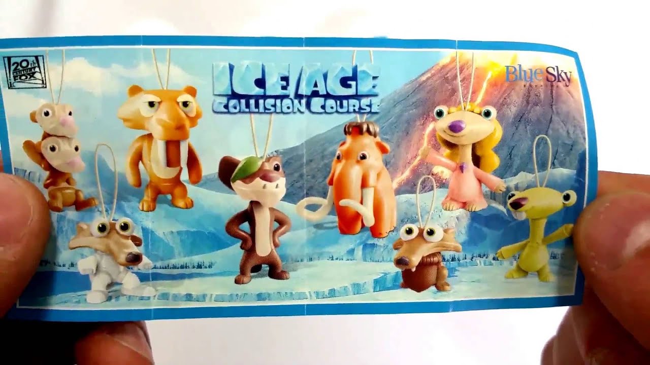 4x Kinder joy ice ace 5 collision course surprise l'era glaciale in ...
