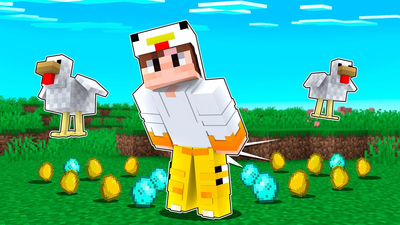 Ganhei PODERES de GALINHA no MINECRAFT! - YouTube