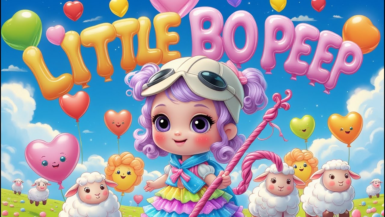 🐑🎀Little Bo Peep & Her Silly Sheep | Cute Cartoon Nursery Rhyme ...