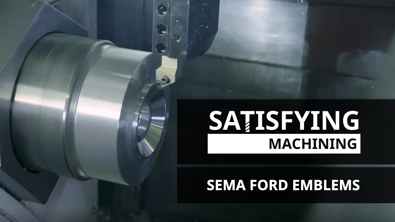 Satisfying Machining | Ford Emblems for SEMA Showcar in Mastercam - YouTube