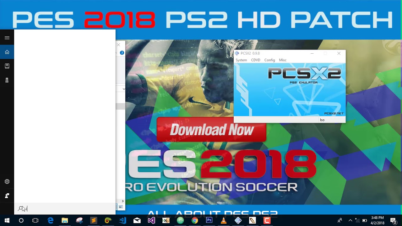 PES 2018 PS2: Change the game color - YouTube