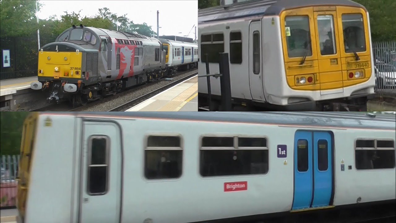ROG Class 37 hauls the final ex-Thameslink Class 319s to Long Marston ...