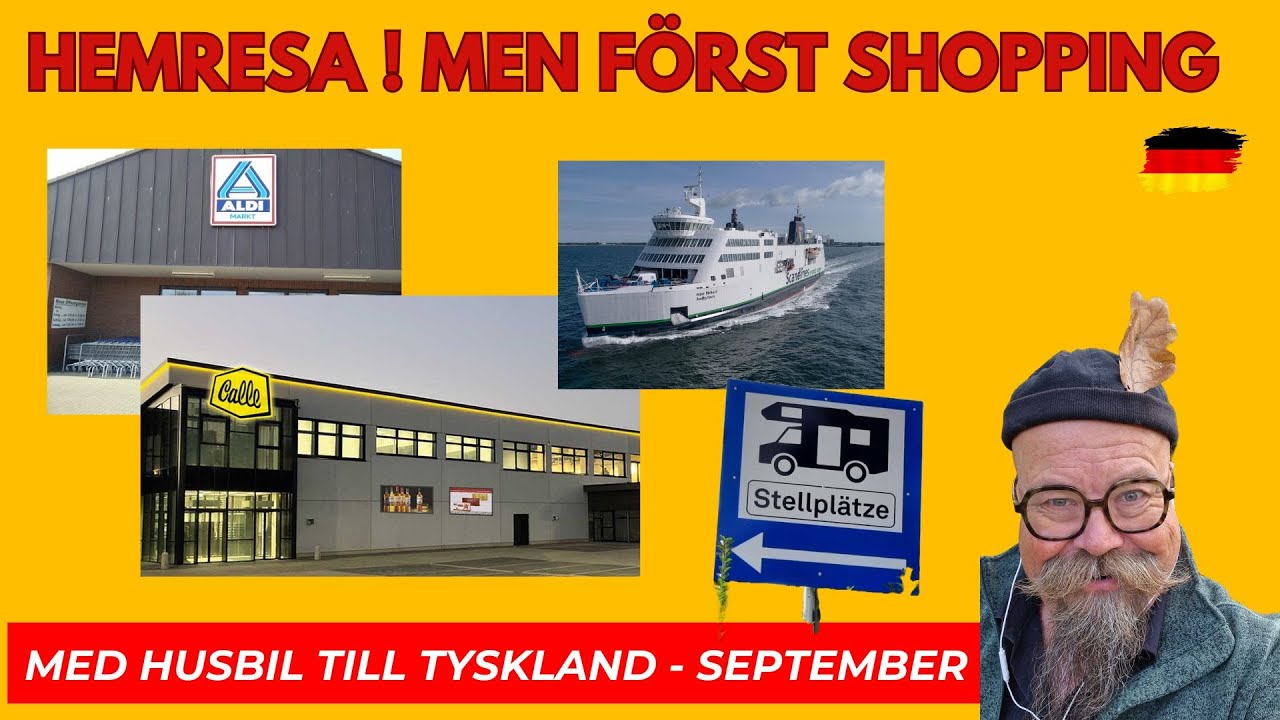 Hemresa från Tyskland. Först shopping i Burg, Aldi o Calle. Sen ...