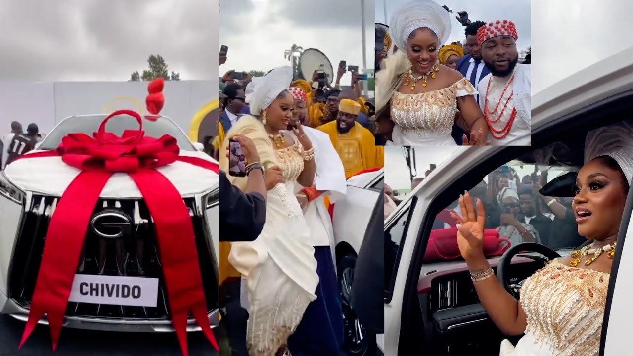 Davido Surprises Chioma With A 100 Million Naira Car As A Wedding Gift ...