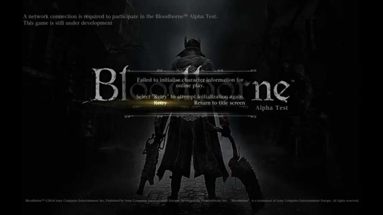 Bloodborne Alpha Test Main Menu and Options [1080p HD PS4] - YouTube