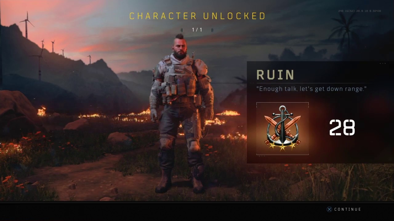 Black Ops 4 Blackout - Unlocking Ruin - YouTube