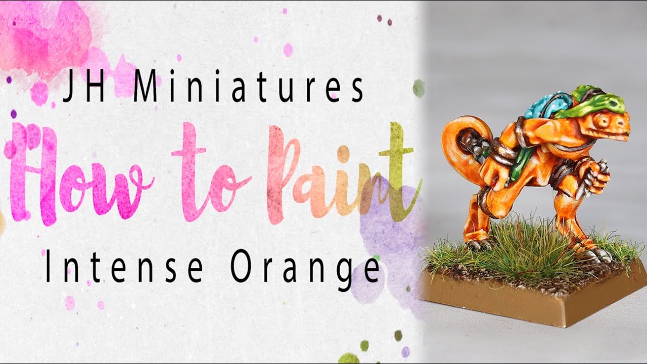 How to Paint with Ease - Intense Orange using CONTRAST paints - YouTube