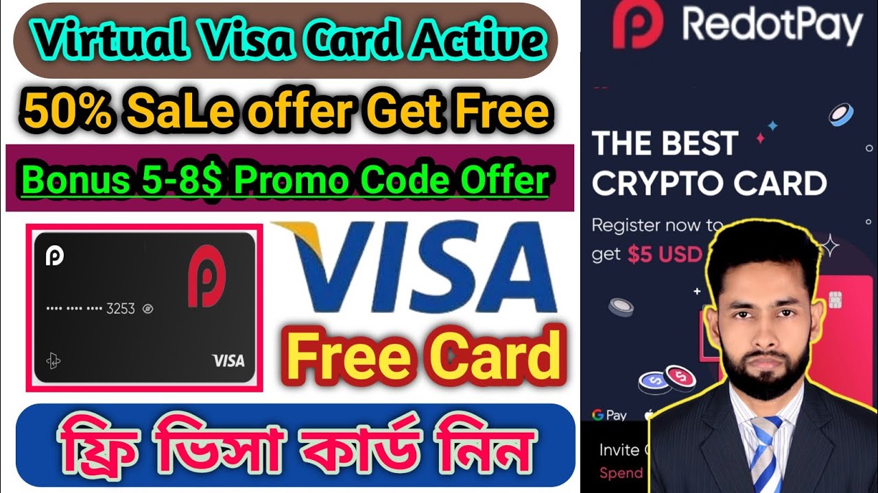 🇮🇳 Redotpay Virtual visa card free active 20% promo code offers 5 ...