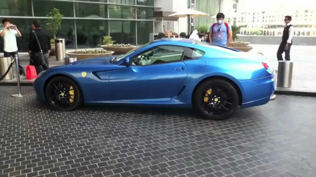 Light Blue Ferrari 599 GTB - YouTube