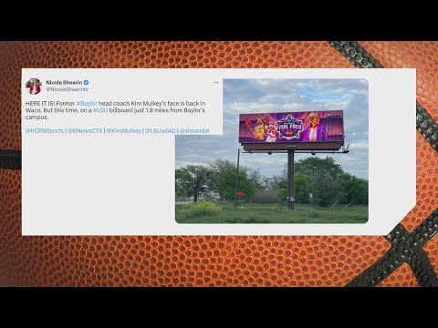 Former Baylor women's basketball head coach appears on billboard in ...