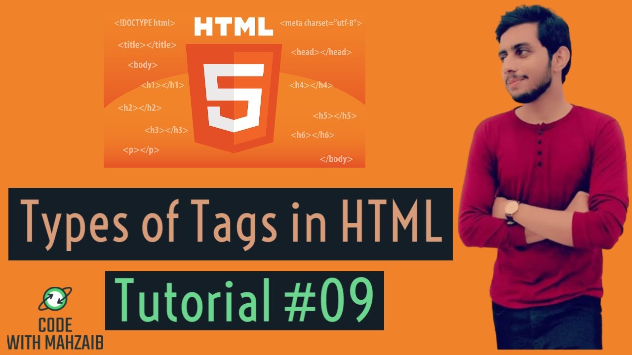Types Of Tags In HTML Web Design Course Tutorials 09 Code With Types Of Tags In HTML Web Design Course Tutorials 09 Code With