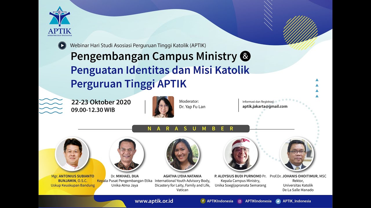 Hari Studi APTIK 2020: Campus Ministry, Identitas dan Misi Perguruan ...