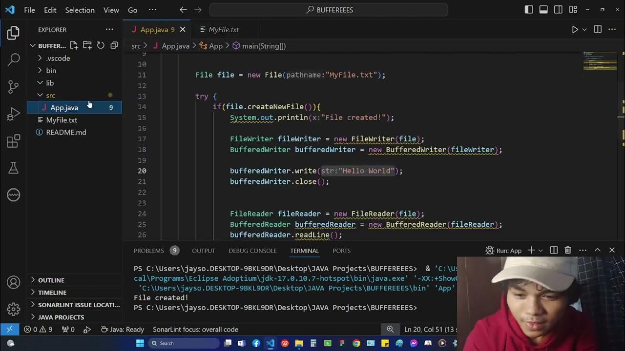 LABORATORY 1: How BufferedReader And BufferedWriter Works in Java. Code Presentation by Jpro ...
