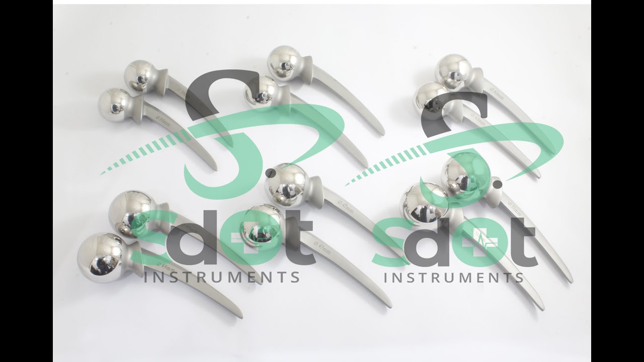 Thompson hip Prosthesis Standard Stem 12 Pieces Set Orthopedic Implants ...