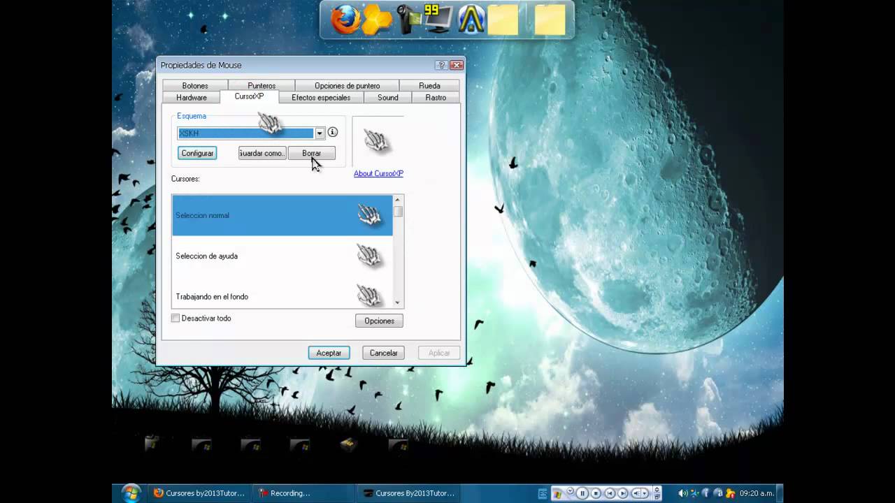 Como descargar un Pack de cursores para CursorXP(HD) - YouTube