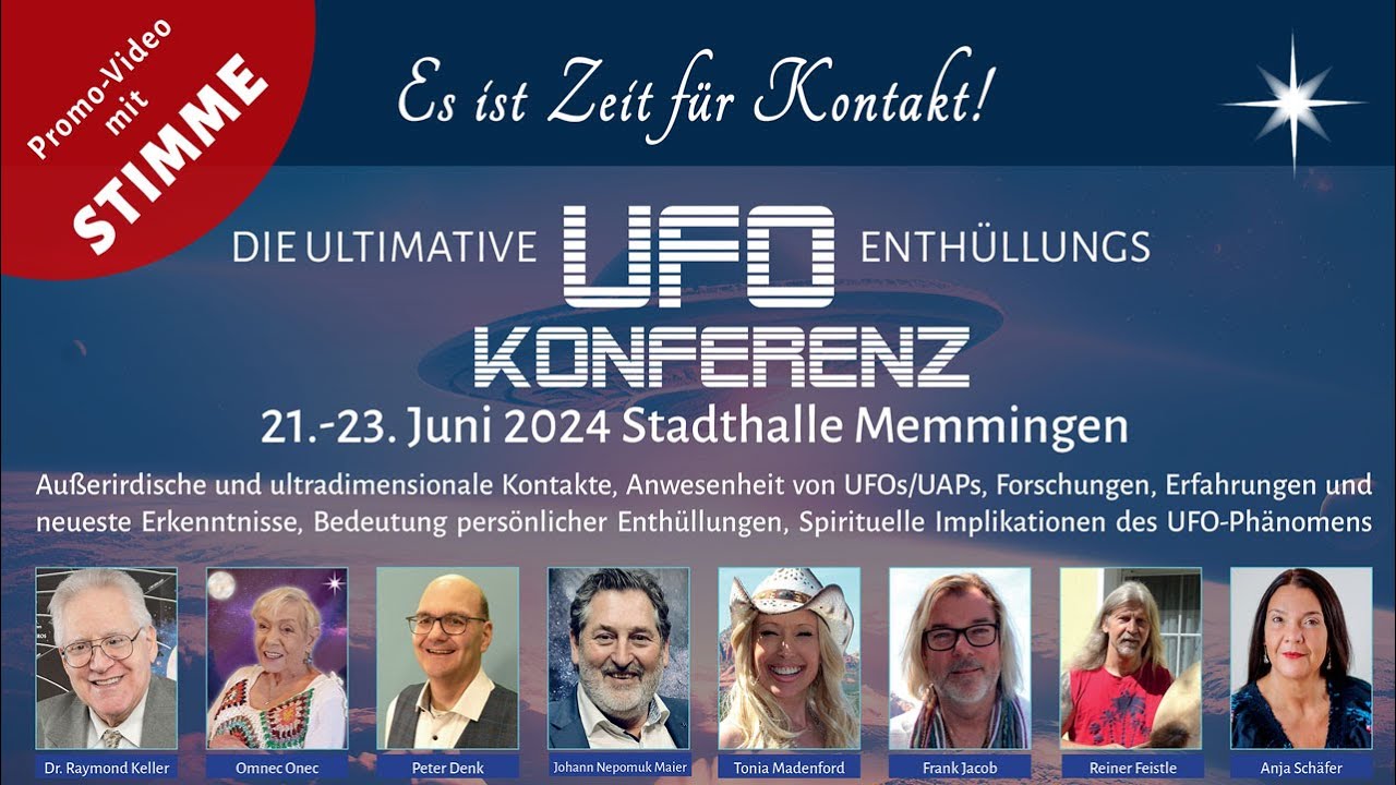 UFO-Konferenz 21.-23. Juni 2024 🛸 Promo-Video mit STIMME von Anja ...