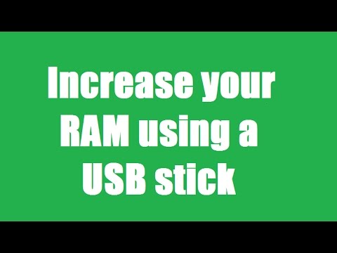 How to increase RAM with a USB stick (Make your PC run faster!) - YouTube