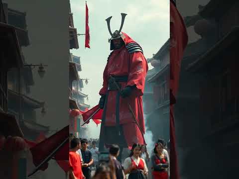 Giant Samurai Walks On Streets | The Spirit of a Warrior in a Regular City