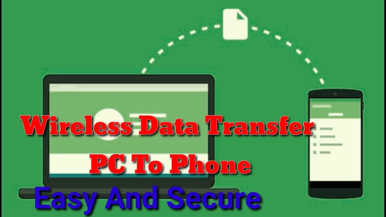 Wireless Data transfer PC to phone | laptop se mobile me kese data ...