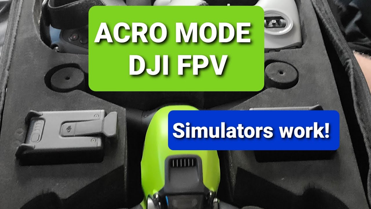 DJI FPV Acro Mode: First Manual Flight - YouTube